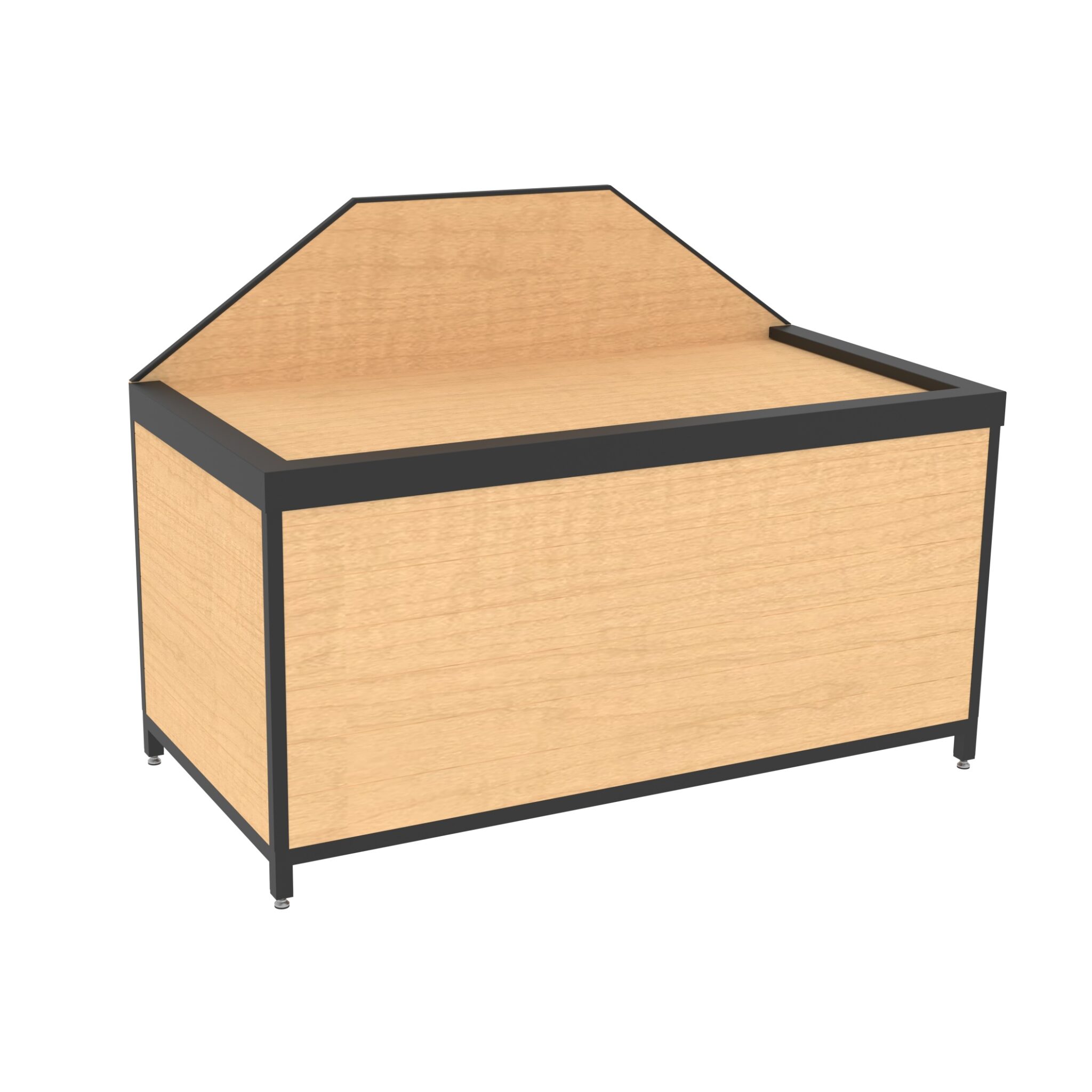 Produce End Cap Display (Cooper) - Enclosed Base - Shop2It Retail