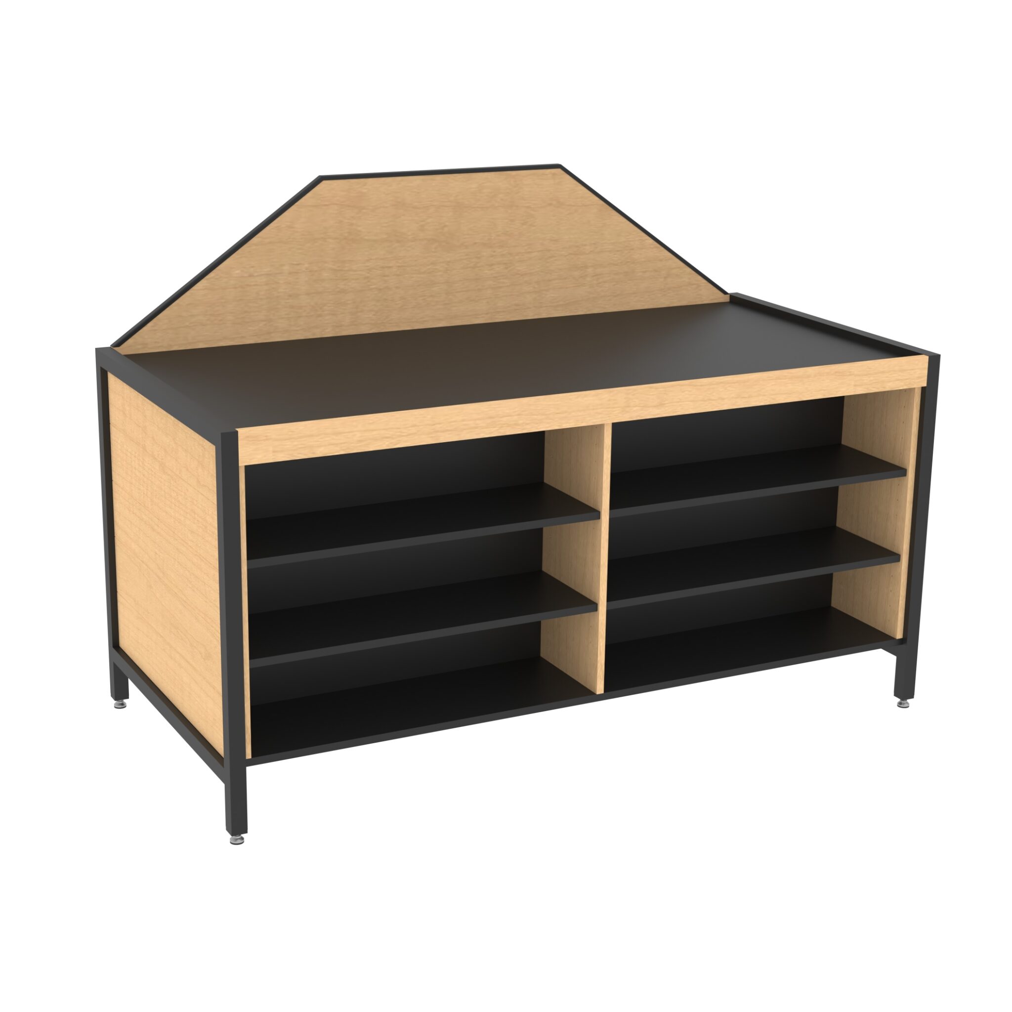 Produce End Cap Display (Laney) - Shelved Base - Shop2It Retail