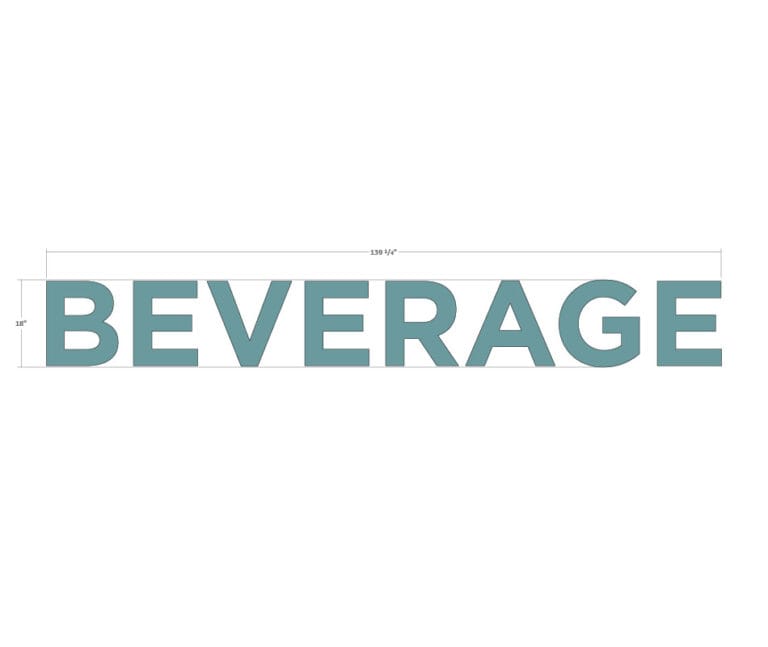 Department Sign, Wall Copy (Iconic) - Beverages - Shop2It Retail
