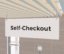 Self-Checkout Sign - Dark Text On Light Background - Shop2It Retail